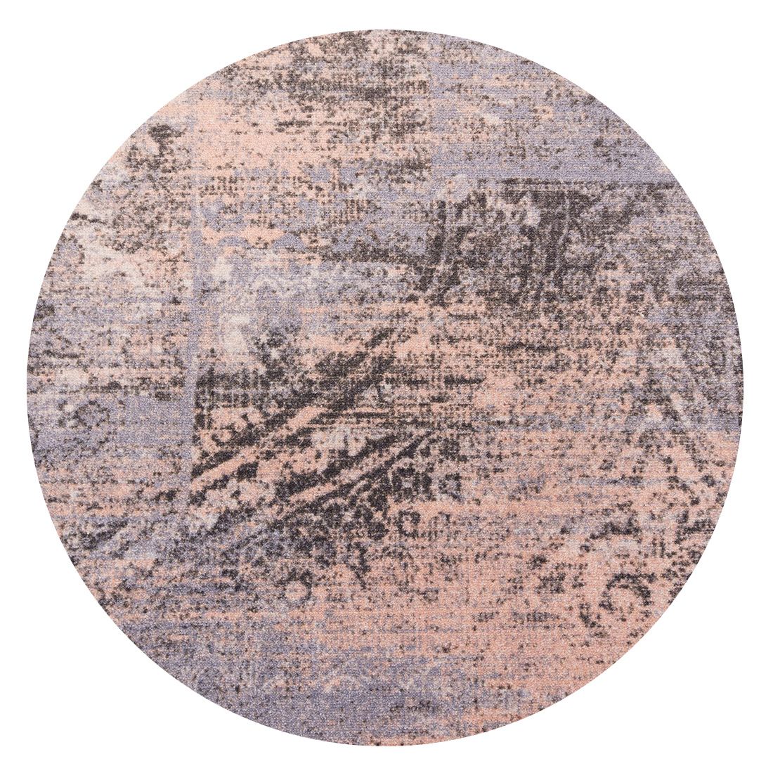 Rund Vintage Teppich Raw Greige Aqua | Rund | RV00RAW932